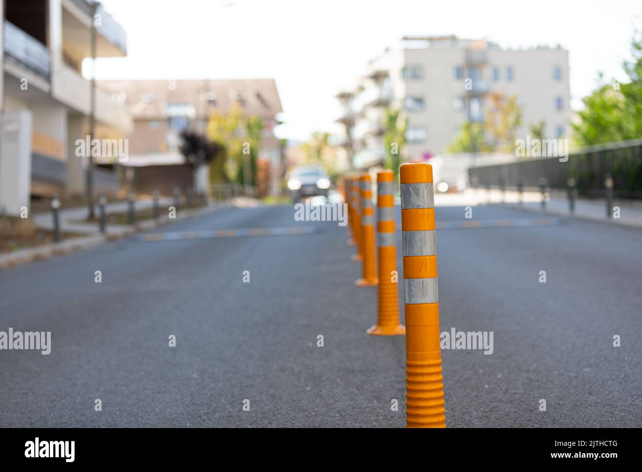 Picture of a modern parking lot barrier Stock Photo - Alamy