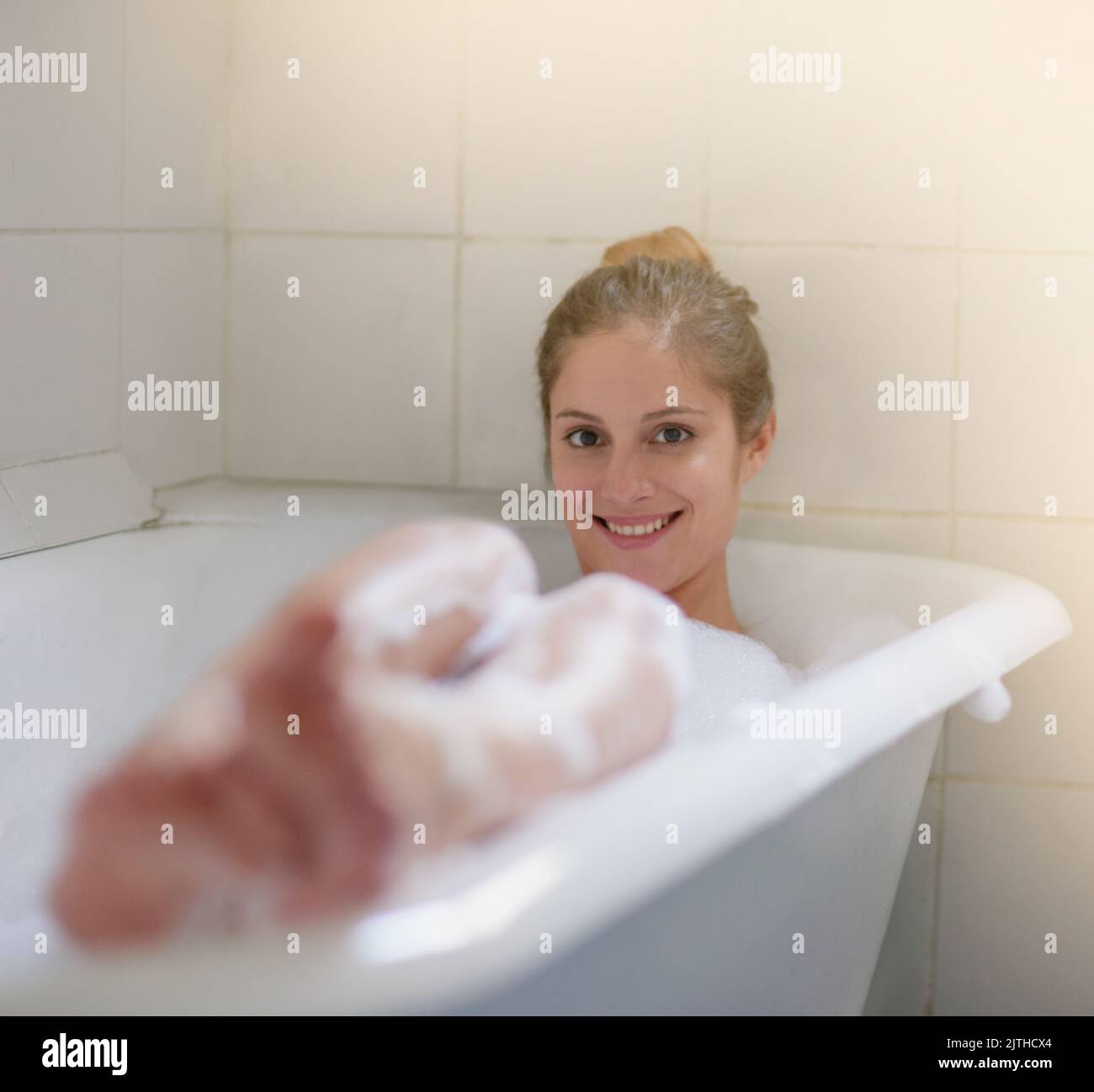 Taking A Relaxing Bath