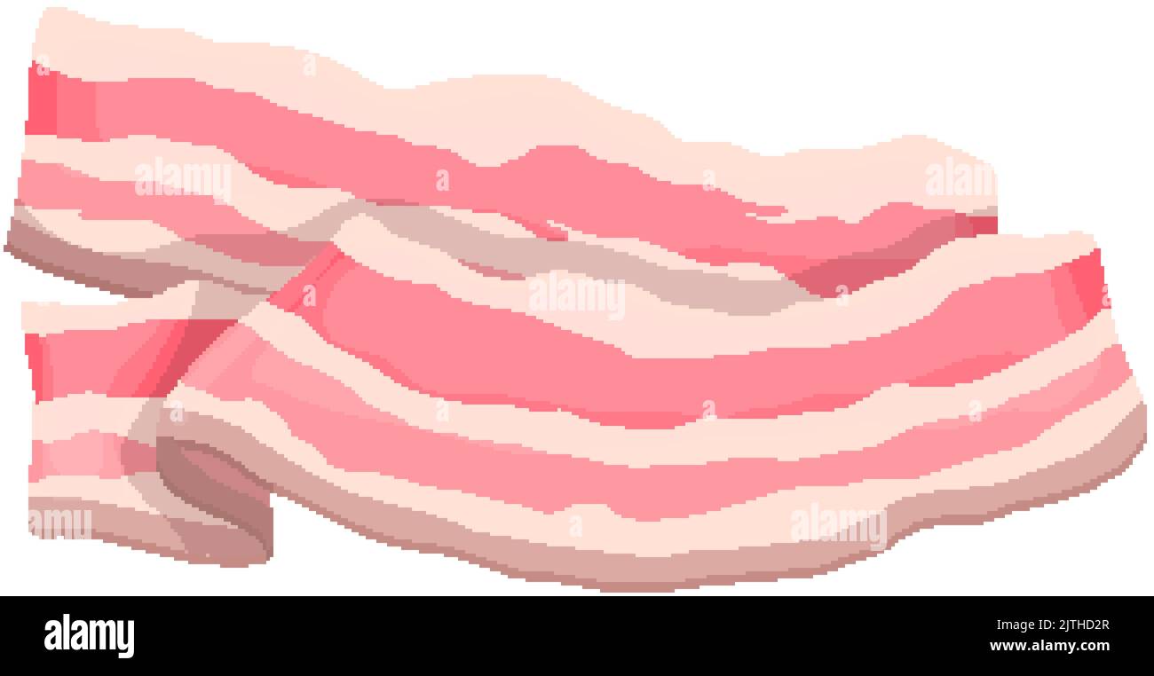 bacon meat cartoon vector illustration Stock Vector Image & Art - Alamy