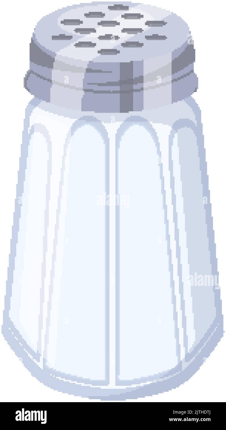 traditional salt shaker cartoon vector illustration Stock Vector Image ...