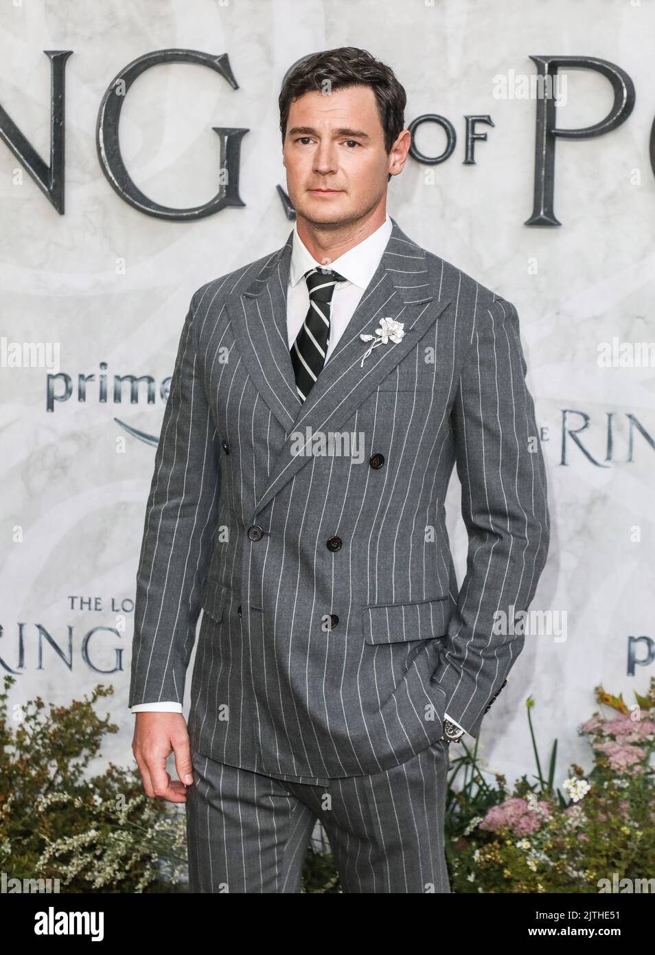 Benjamin Walker seen attending the Global Premiere For "The Lord Of The Rings: The Rings Of ...