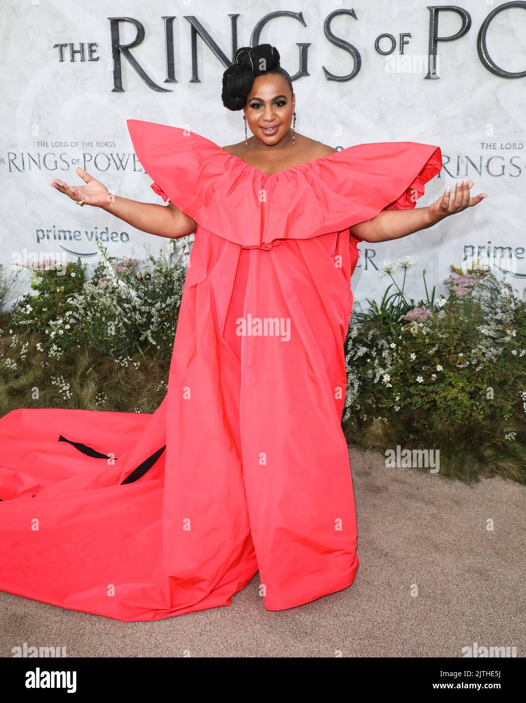 Sophia Nomvete seen attending the Global Premiere For "The Lord Of The ...