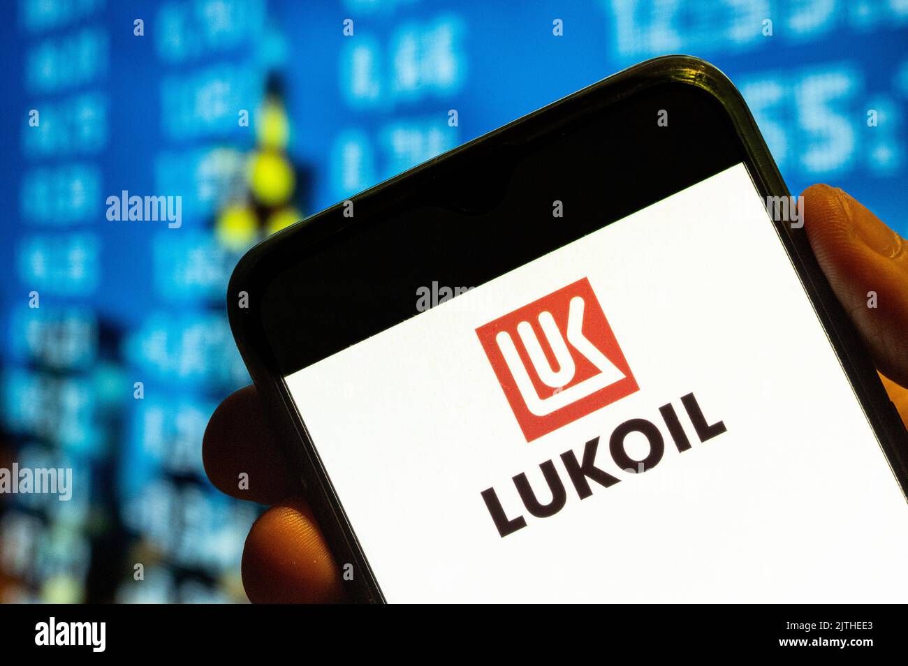 In this photo illustration, the Russian multinational oil and gas ...