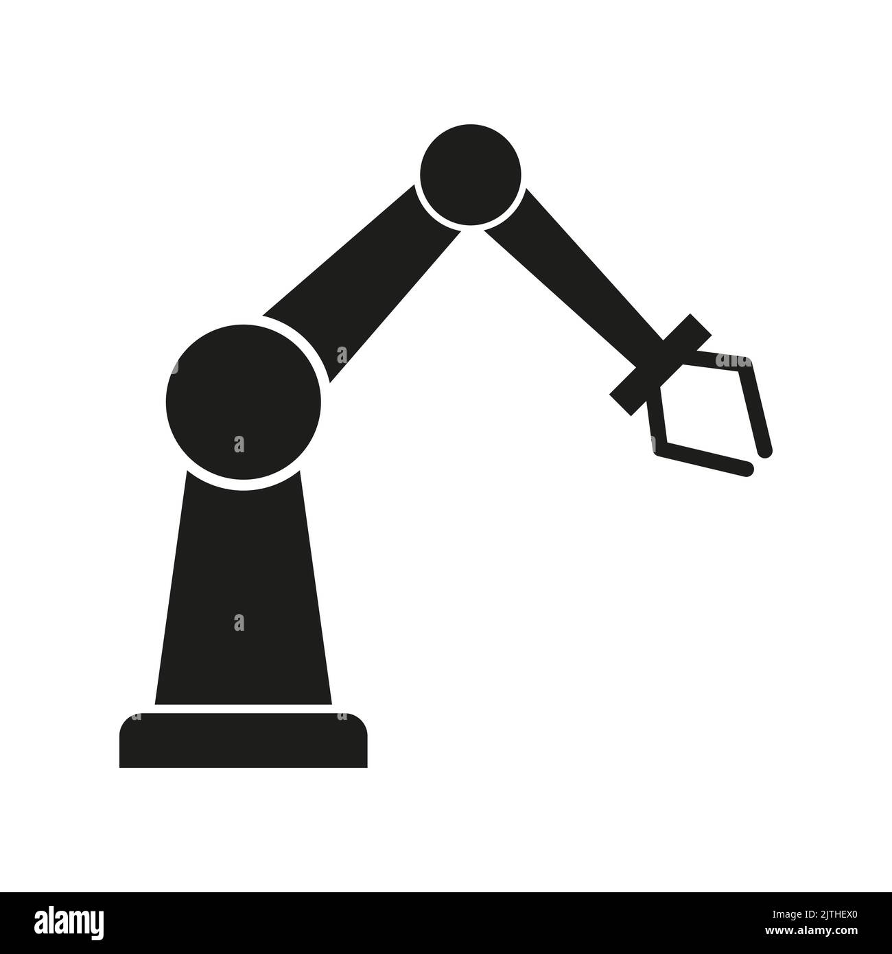 Robotic arm vector icon on white background Stock Vector Image & Art ...
