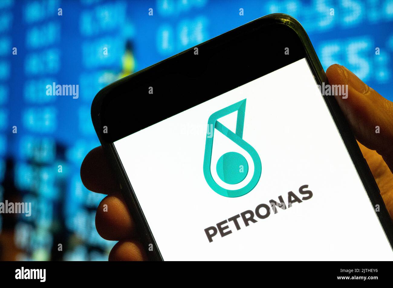 In this photo illustration, the Malaysian oil and gas company, Petronas ...