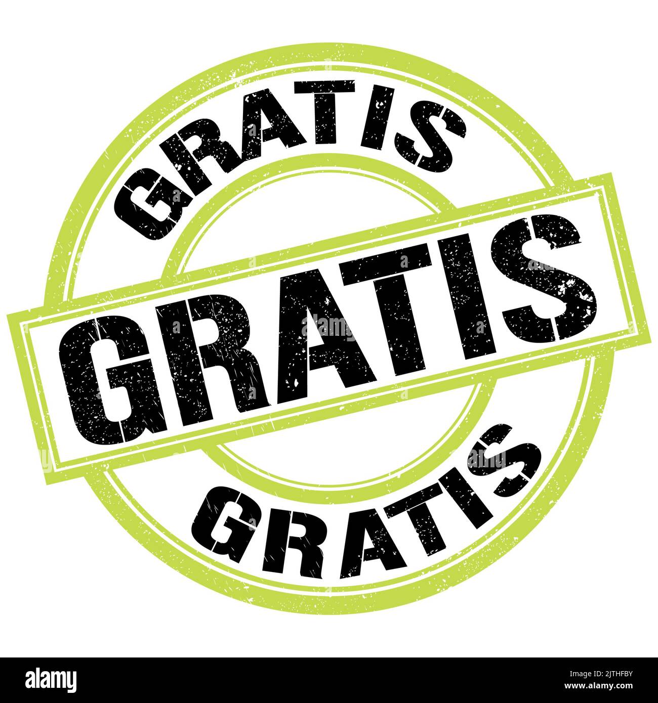 GRATIS text written on green-black round stamp sign Stock Photo - Alamy