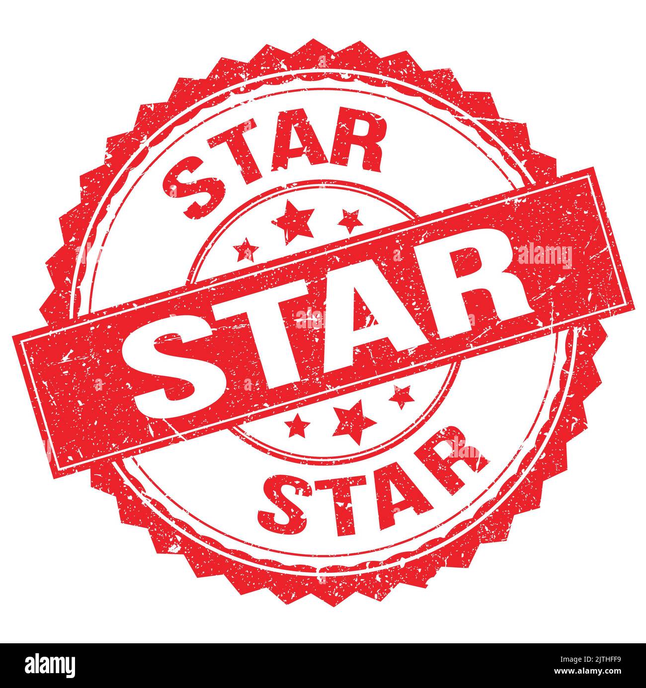 STAR text written on red round stamp sign Stock Photo - Alamy