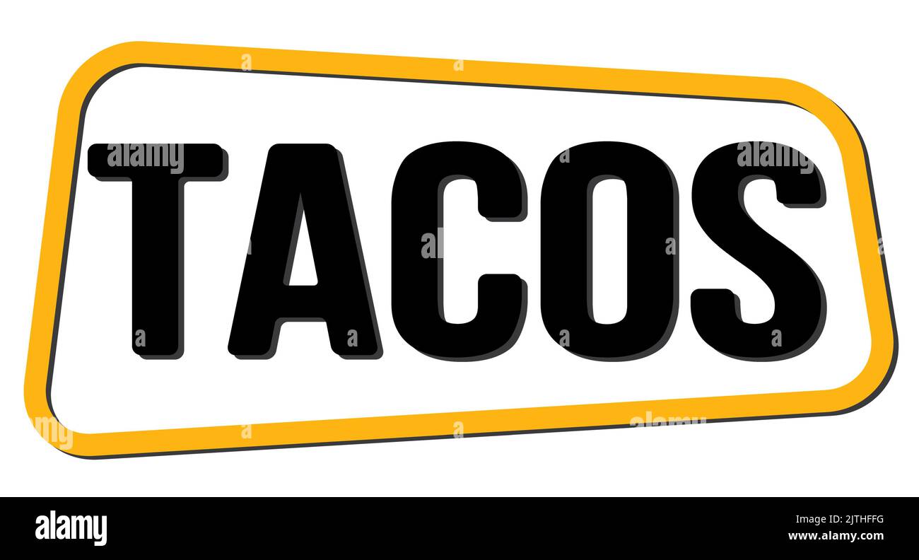 Tacos word Cut Out Stock Images & Pictures - Alamy