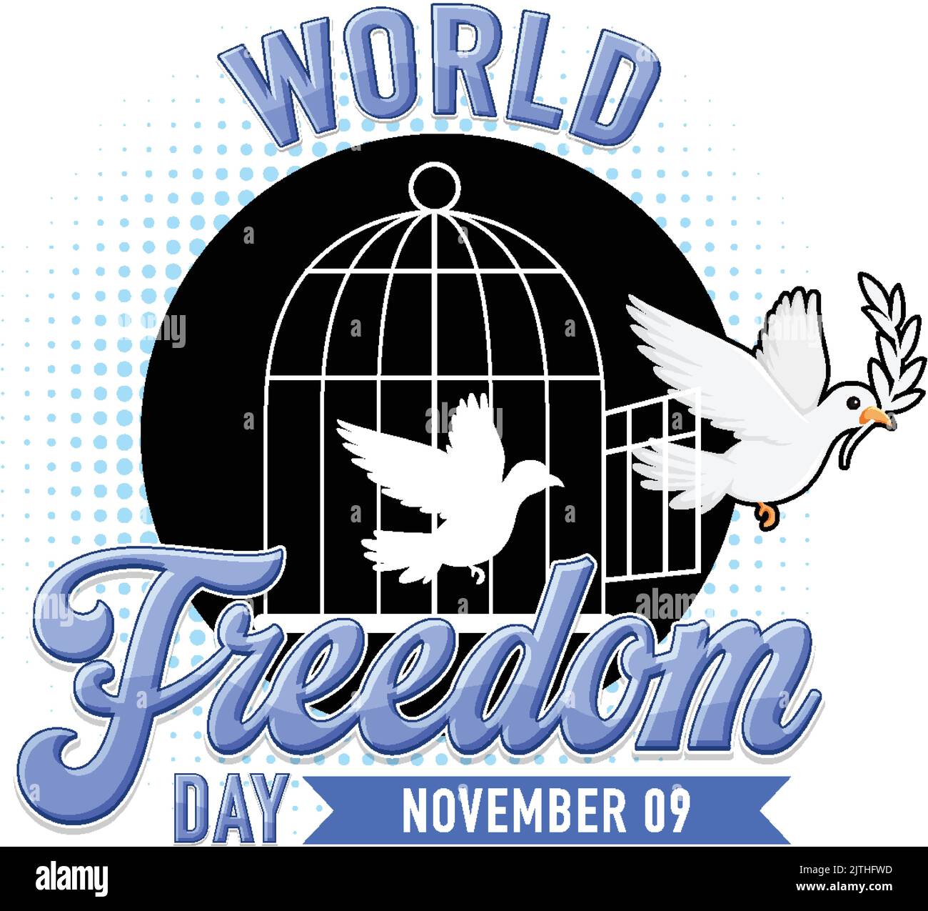 World Freedom Day Logo Design illustration Stock Vector Image & Art - Alamy