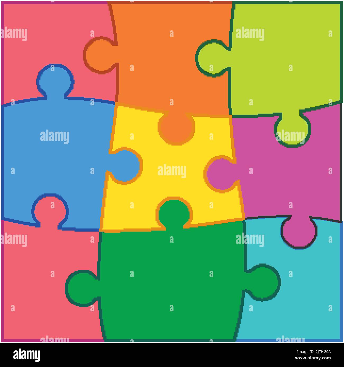 Colourful jigsaw puzzle background illustration Stock Vector Image ...