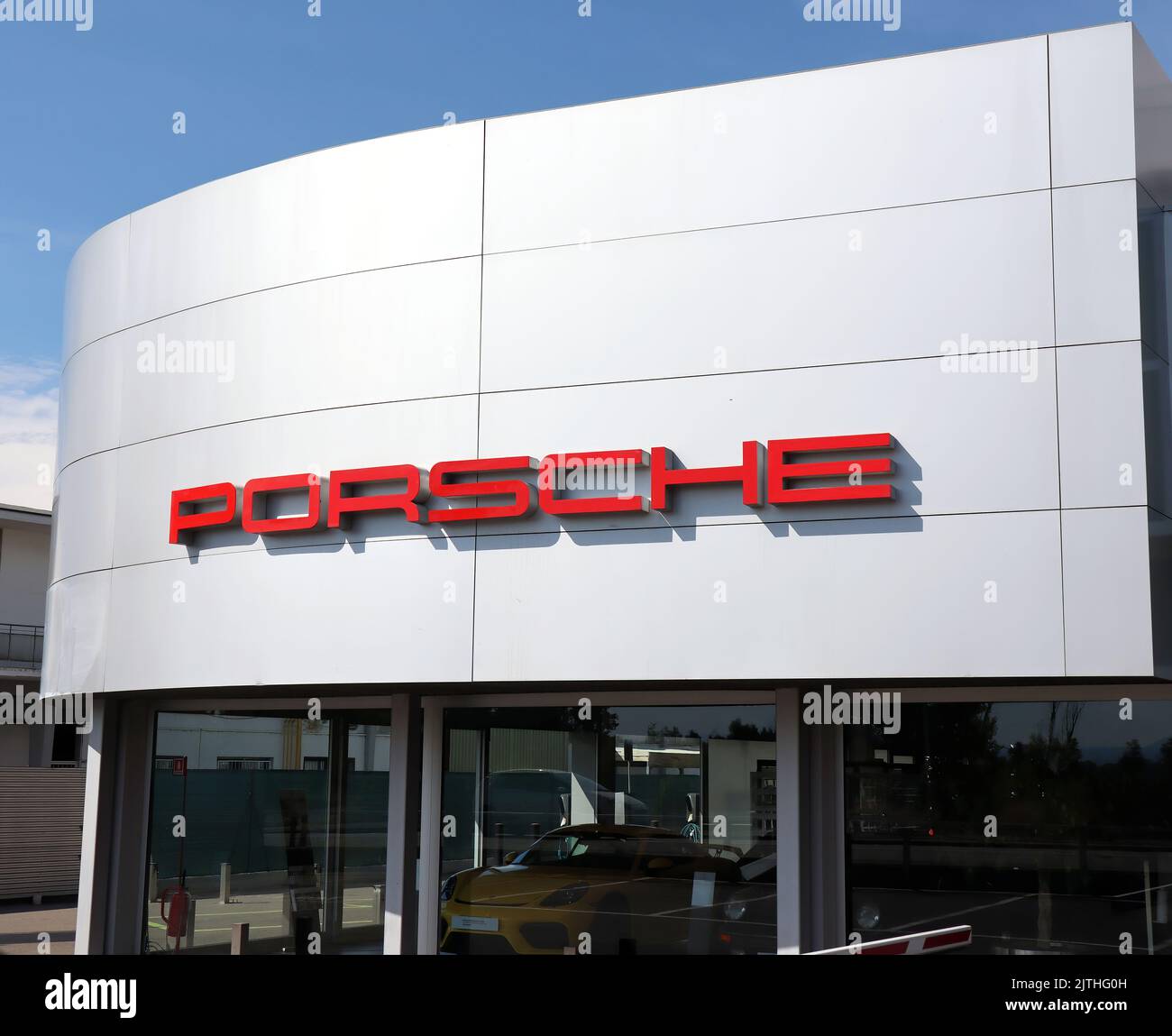 Porsche Sport Cars dealership in Modena, Italy Stock Photo - Alamy