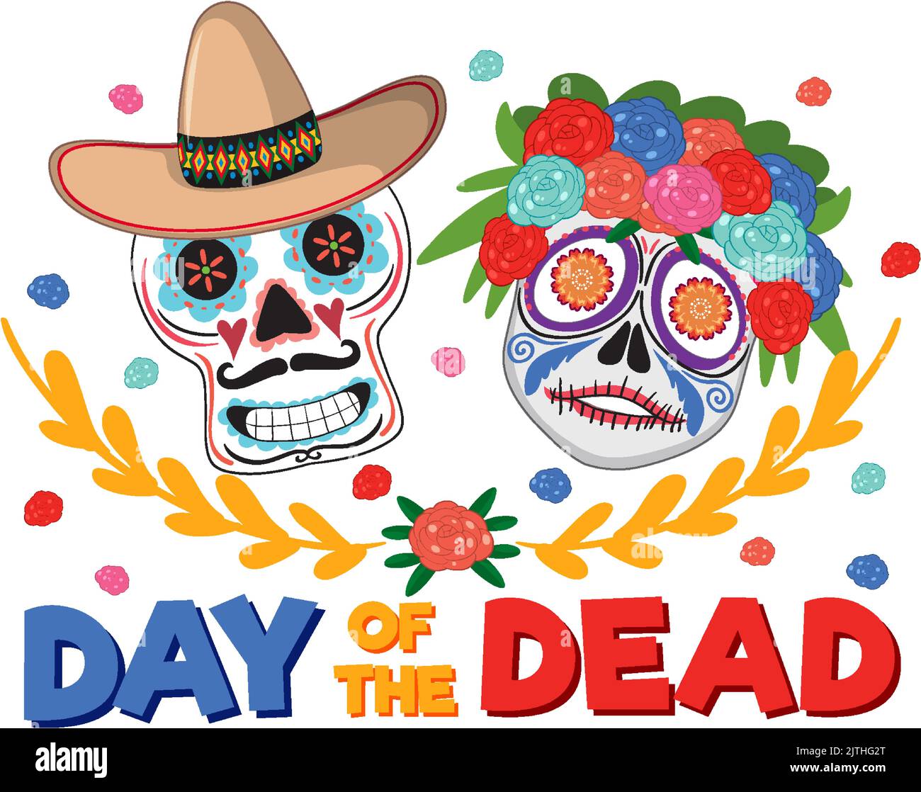 Day of the dead banner illustration Stock Vector Image & Art - Alamy