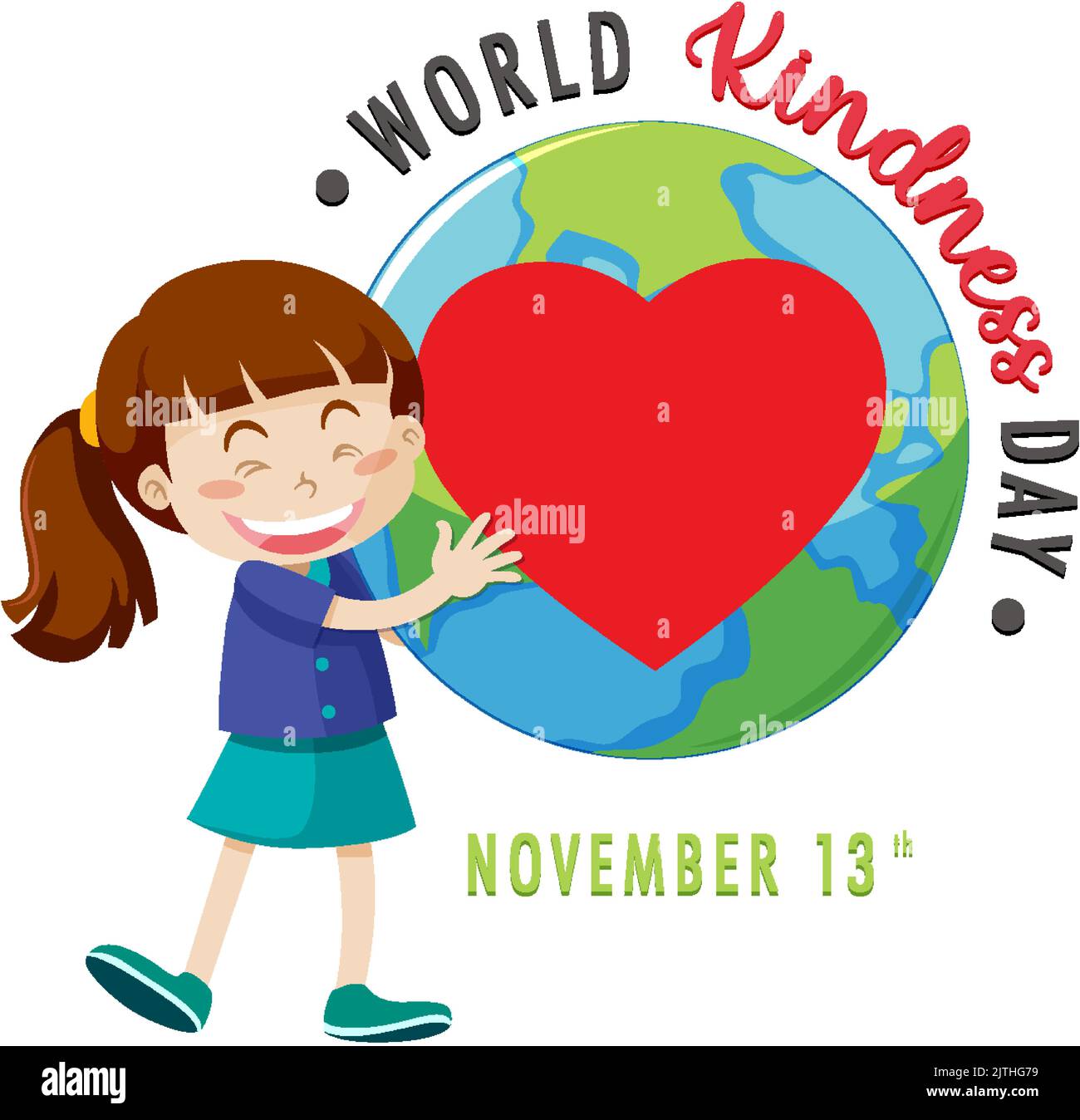 World Kindness Day Poster Design illustration Stock Vector Image & Art ...