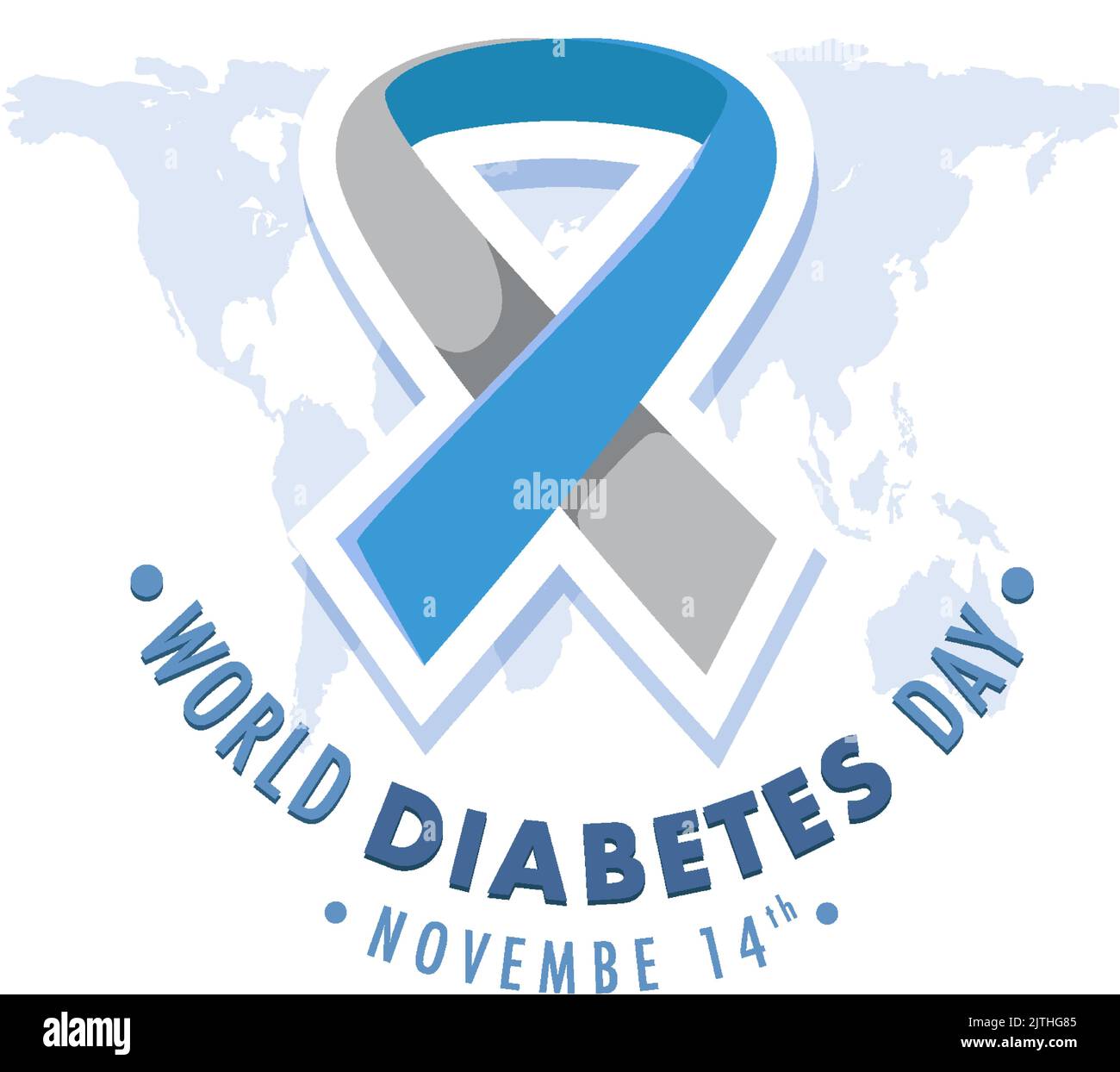 World Diabetes Day Logo Design illustration Stock Vector Image & Art ...