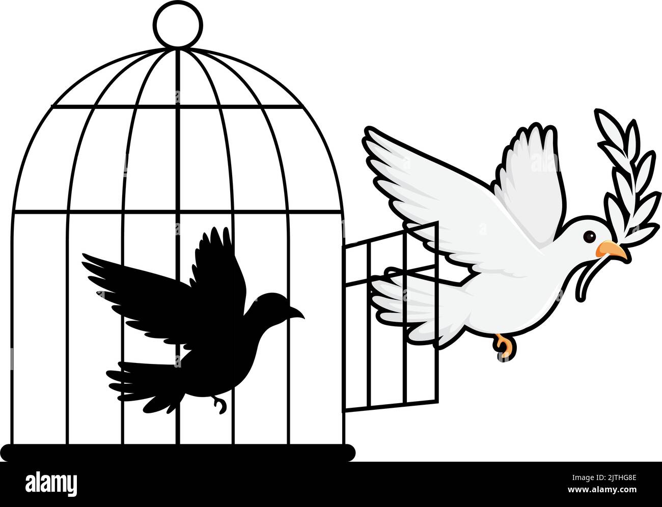 Dove bird logo concept vector illustration Stock Vector Image & Art - Alamy