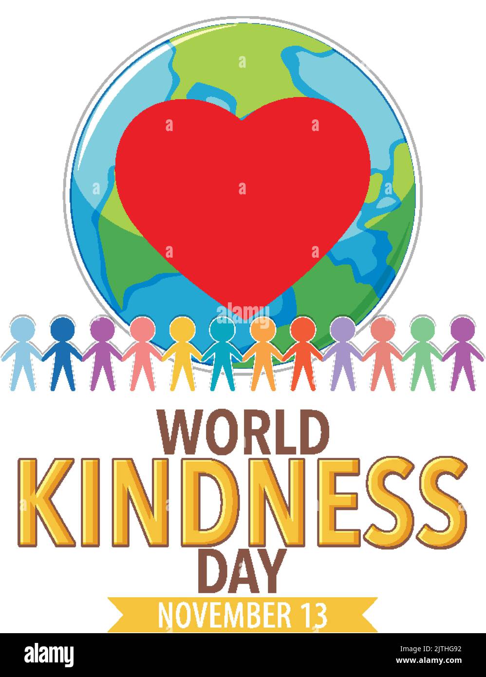 World Kindness Day Logo Concept illustration Stock Vector Image & Art ...