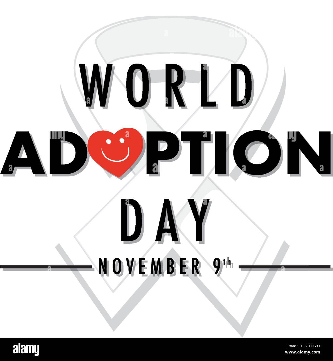 World Adoption Day Logo Design illustration Stock Vector Image & Art ...