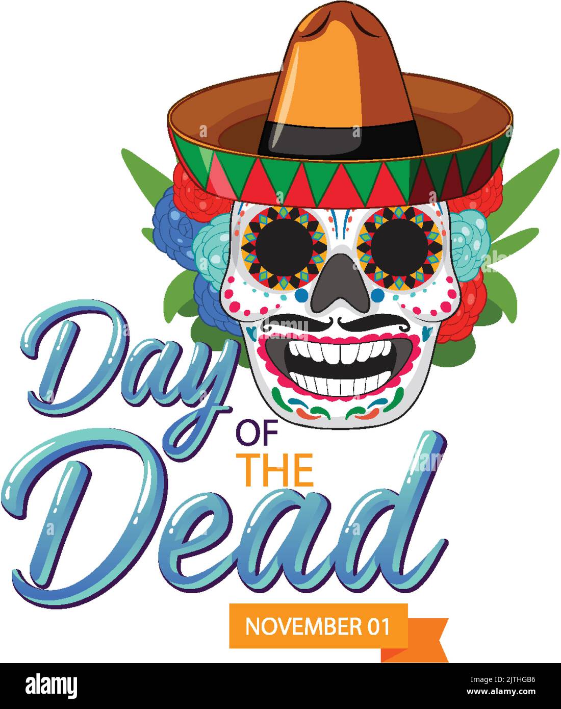 Dead day font cartoon Cut Out Stock Images & Pictures - Alamy