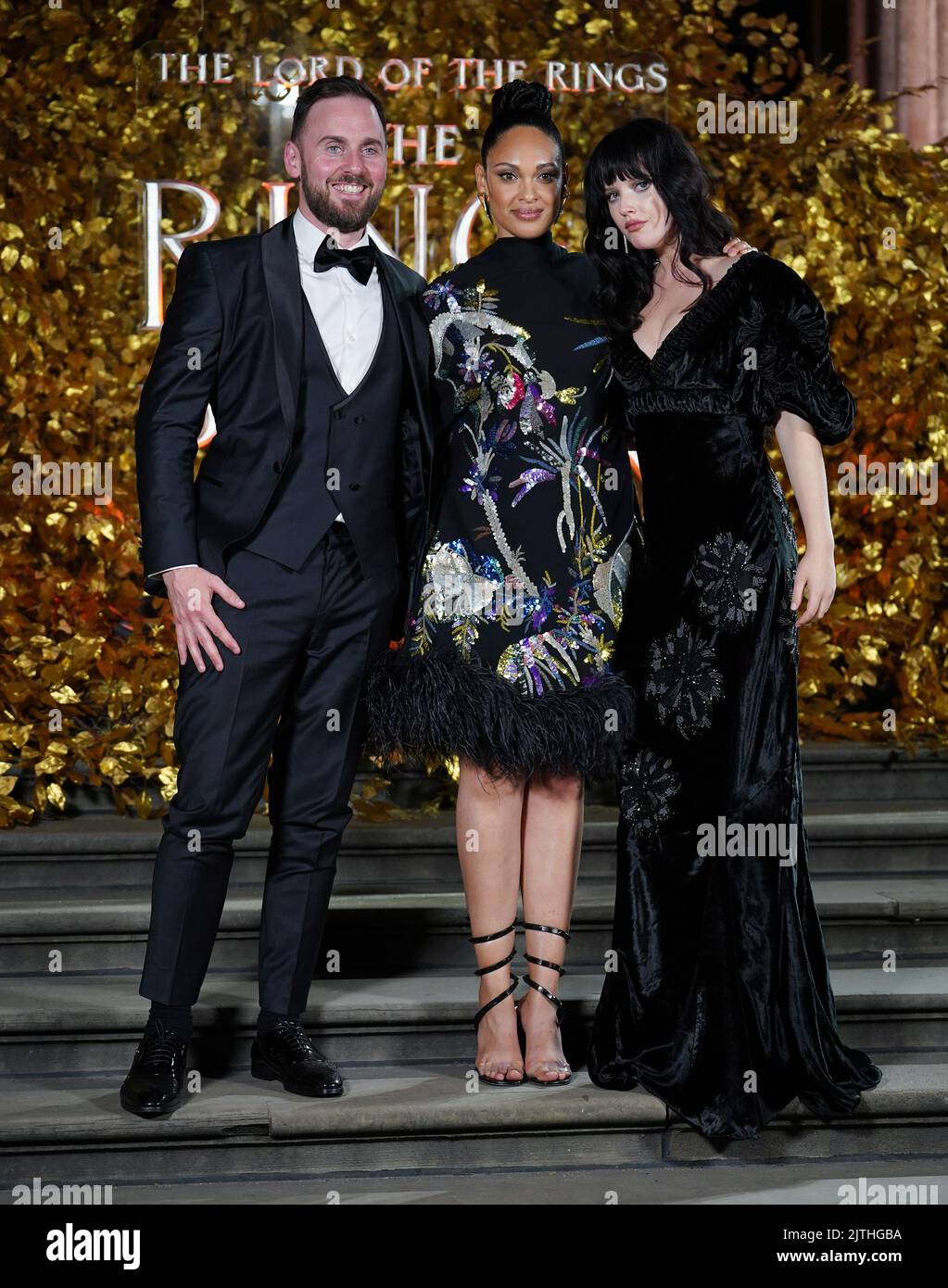 (L-R) Thomas Hefferon, Cynthia Addai-Robinson and Markella Kavenagh ...