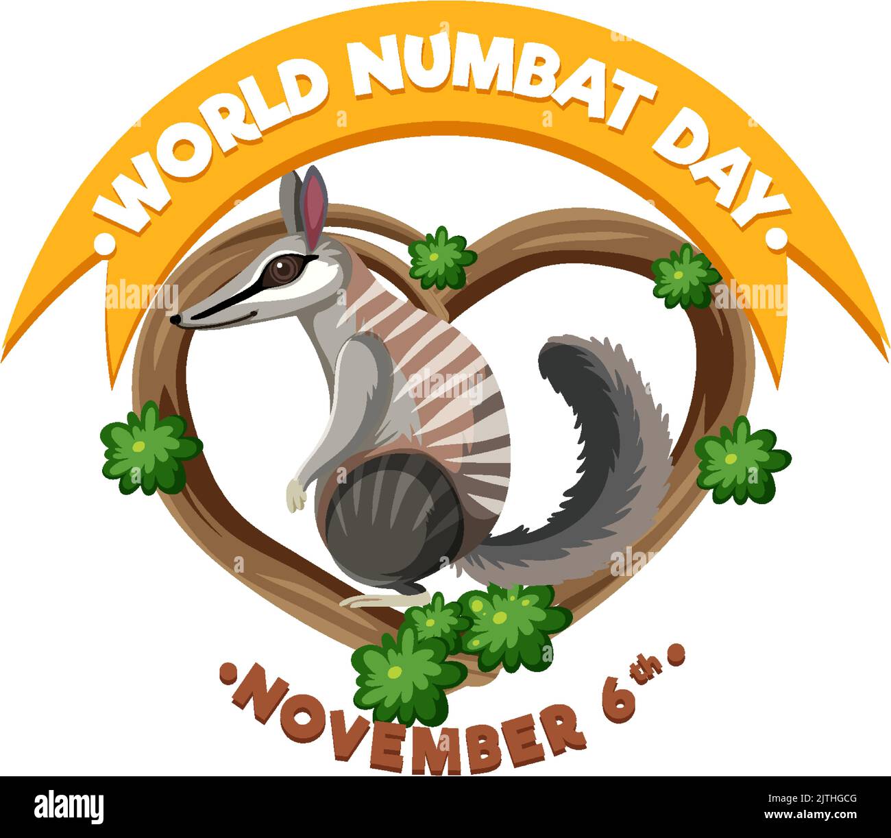 World Numbat Day Logo Concept illustration Stock Vector Image & Art - Alamy