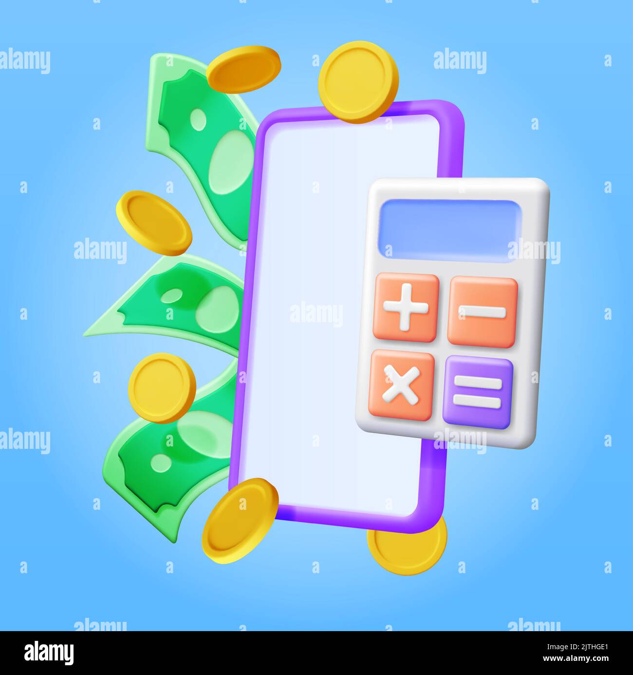 Mobile phone calculation Stock Vector Images - Alamy