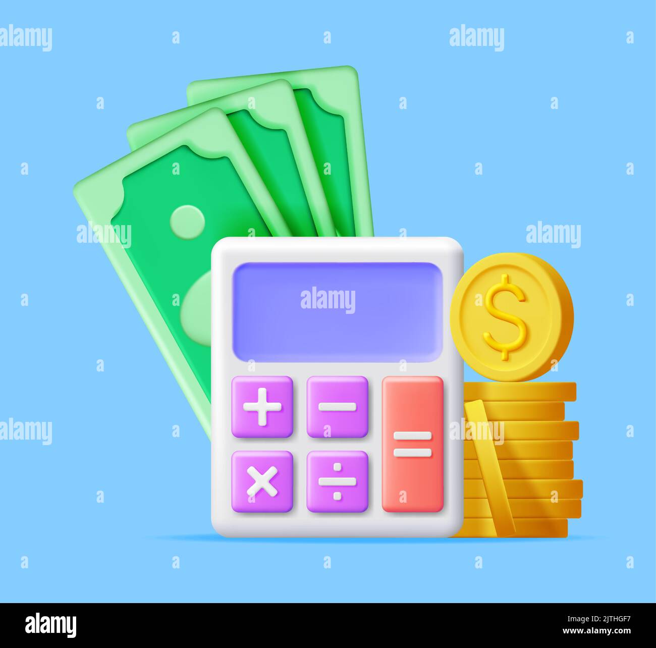 Banknote calculator Stock Vector Images - Alamy