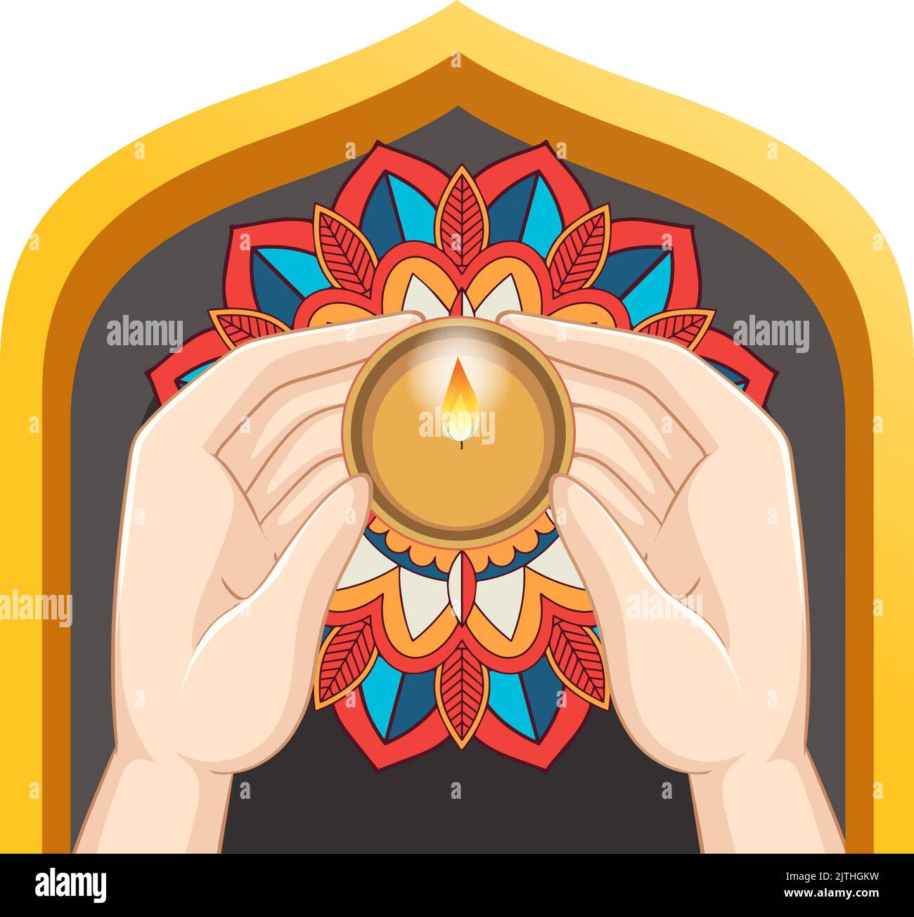 Diwali diya concept vector illustration Stock Vector Image & Art - Alamy