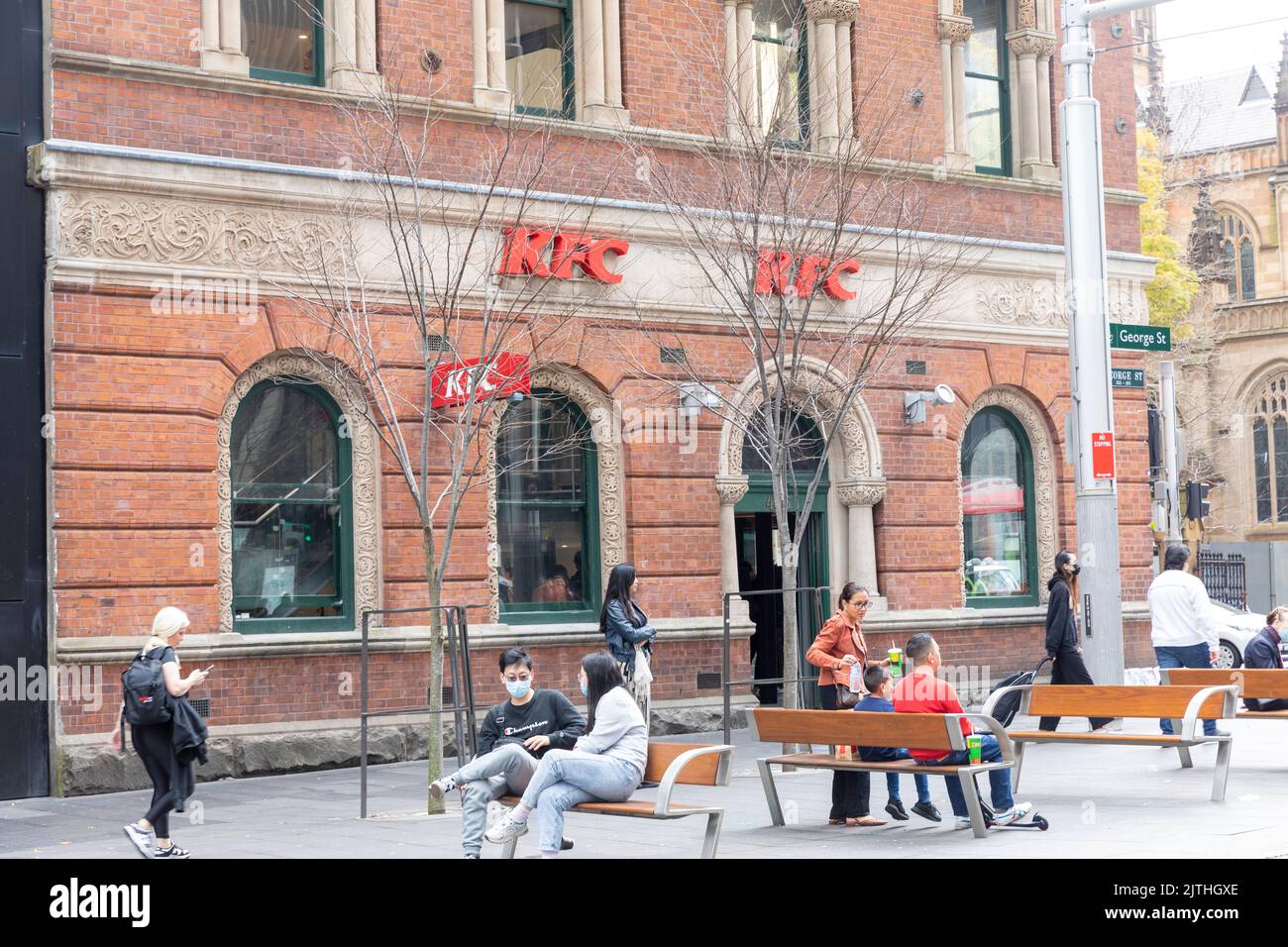 KFC kentucky fried chicken restaurant in George street,Sydney city ...
