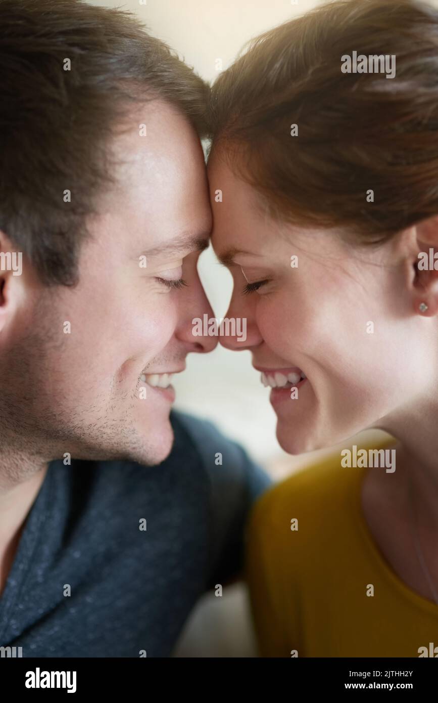 All of me loves all of you. a loving couple showing each other ...