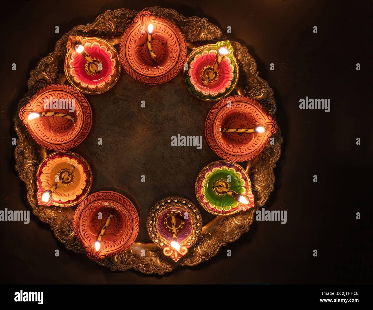 Deepavali Diwali, Hindu Festival of lights celebration. Diya oil lamp ...