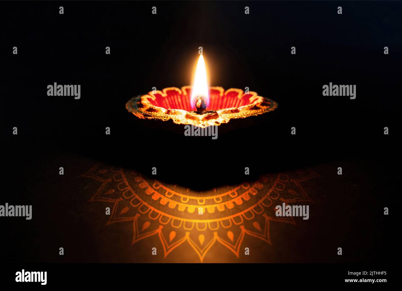 Diwali, Deepavali Hindu Festival of lights celebration. Diya oil lamp ...