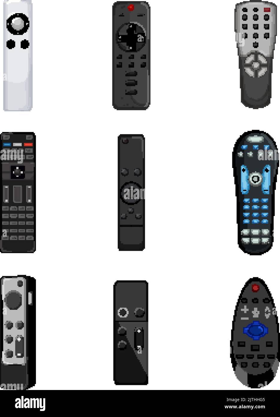 tv remote set cartoon vector illustration Stock Vector Image & Art - Alamy