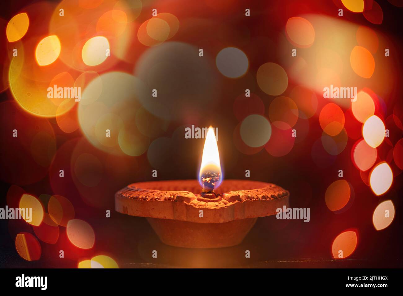 Deepavali Hindu Festival of lights celebration. Happy Diwali. Diya lamp ...