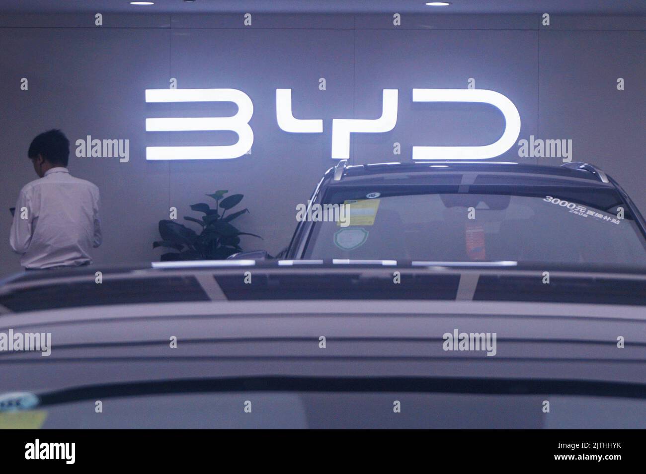 HANGZHOU, CHINA - AUGUST 31, 2022 - Customers choose new energy ...