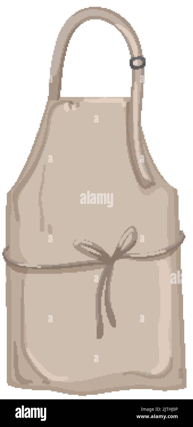 uniform kitchen apron cartoon vector illustration Stock Vector Image ...