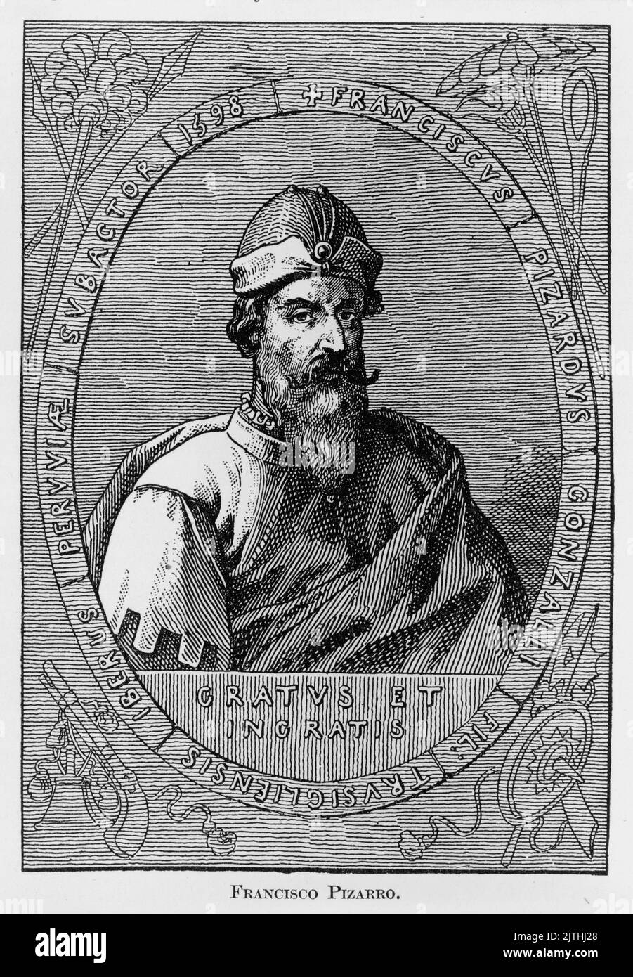 Francisco pizarro portrait Black and White Stock Photos & Images - Alamy