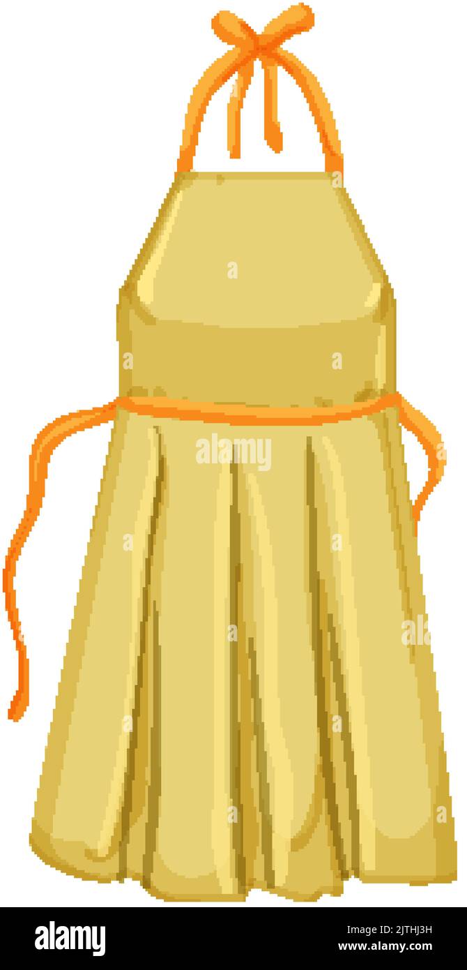 work kitchen apron cartoon vector illustration Stock Vector Image & Art ...