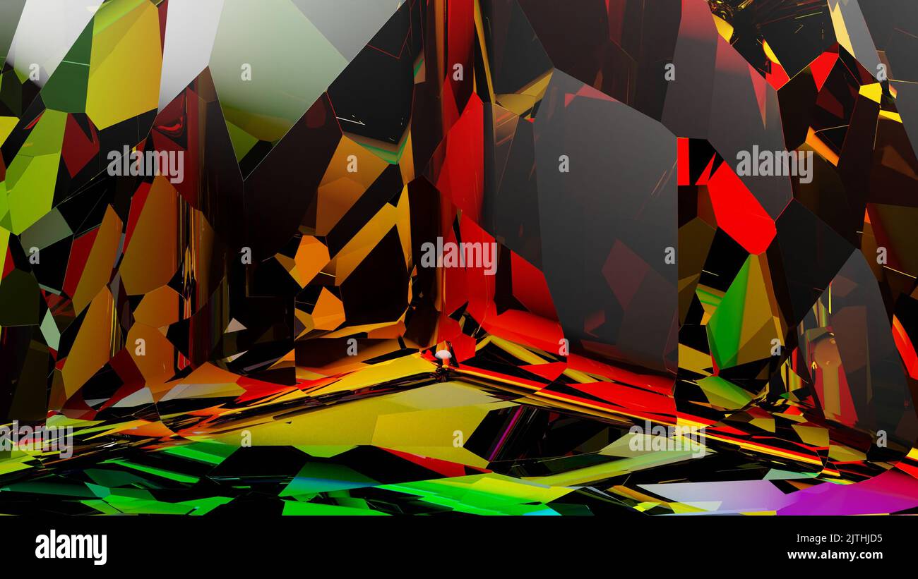 3D renderings. An artistic background for design and presentation with ...