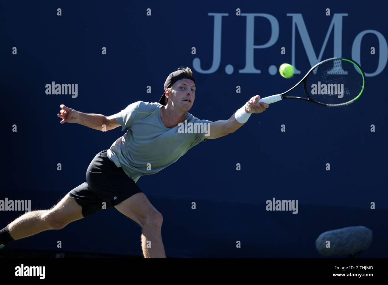 NEW YORK, NY - AUGUST 30: Gijs Brouwer of the Netherlands during his match against Adrian ...