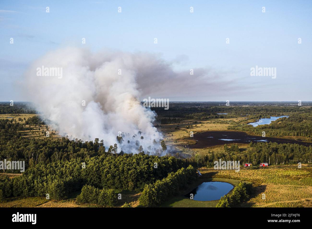 2022-08-31 08:24:14 GRIENDTSVEEN - Drone photo of a large fire in the ...