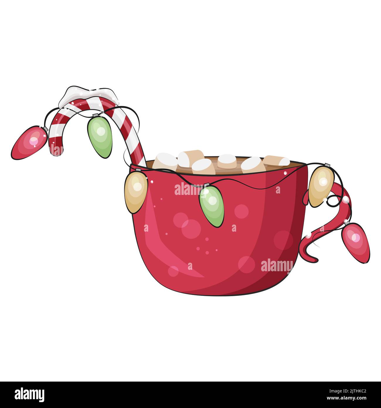 Red winter cup Stock Vector Images - Alamy