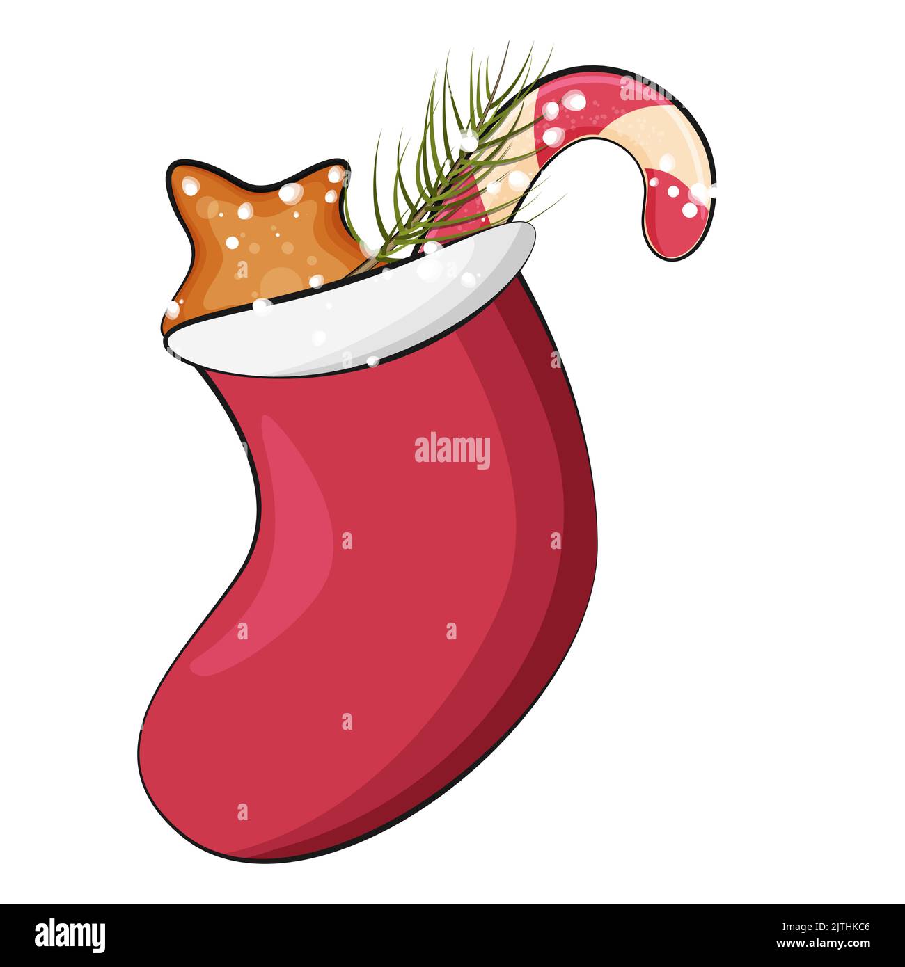 Red christmas gingerbread festive Stock Vector Images - Alamy