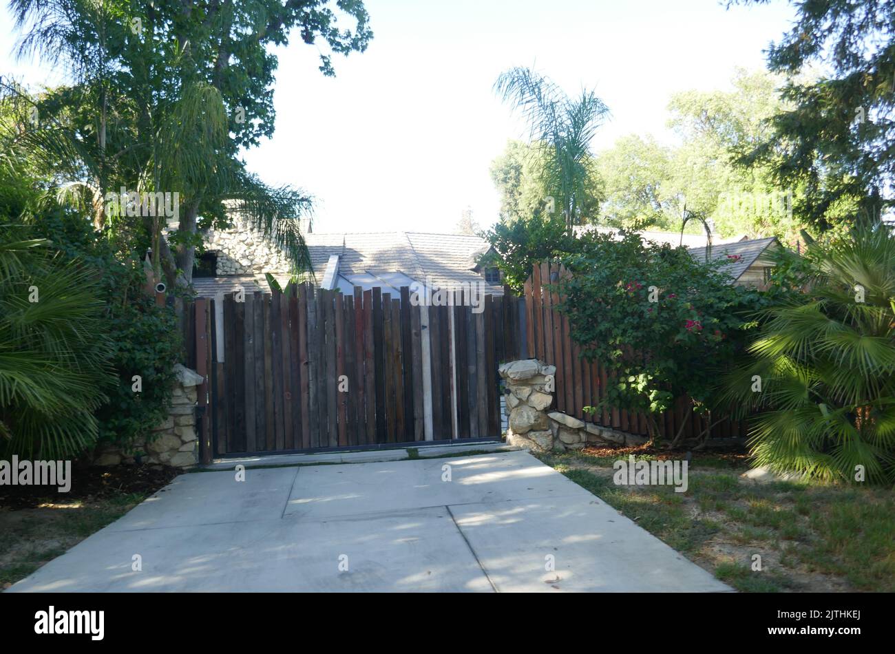 Encino California, USA 27th August 2022 Singer Machine Gun Kelly's home ...