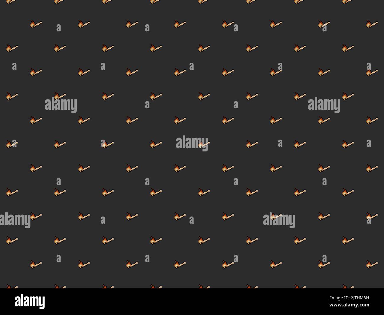 Pixel burning match sticks on dark black background - high resolution 8 ...