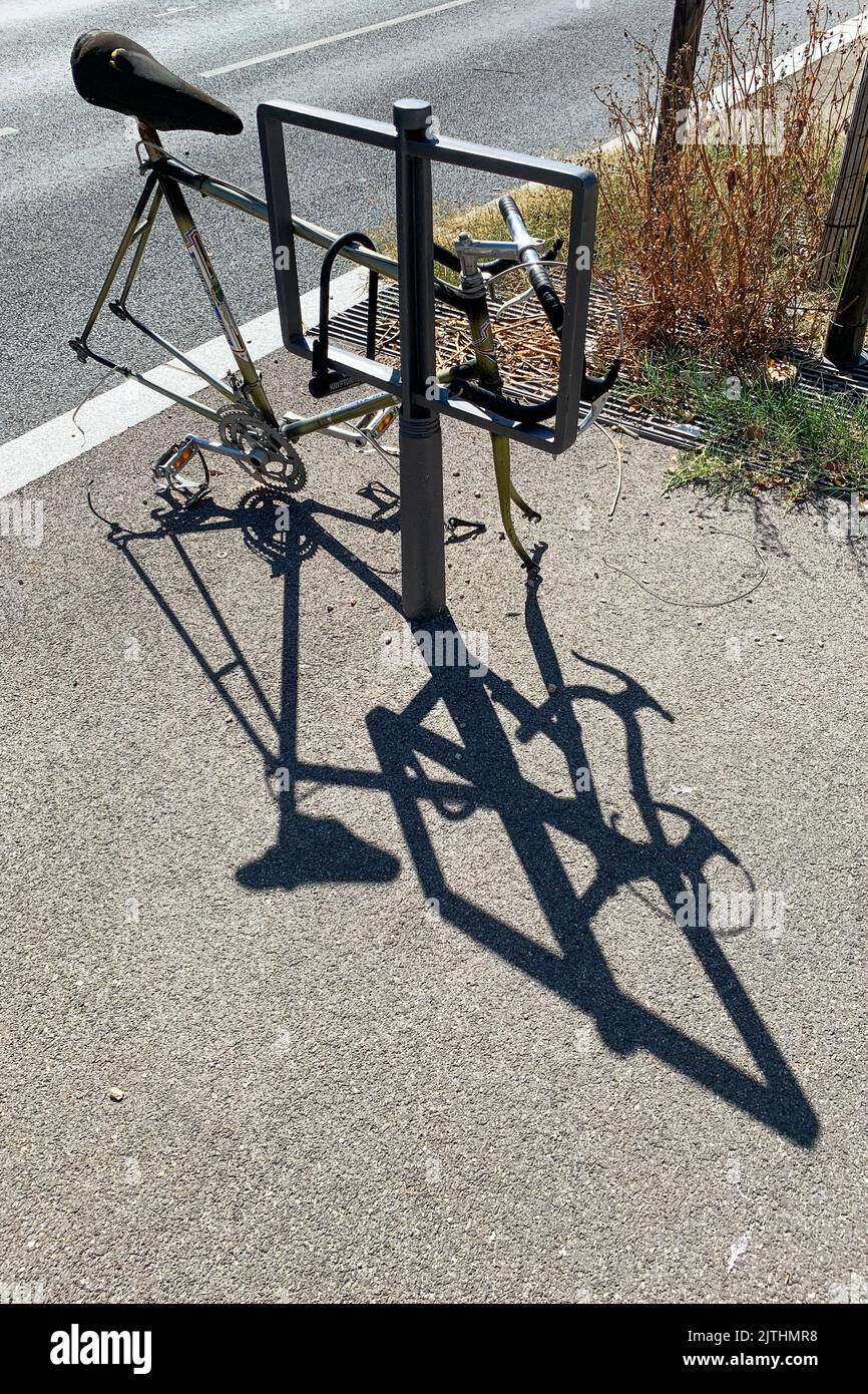Bicycle wreck, Lyon, France Stock Photo - Alamy