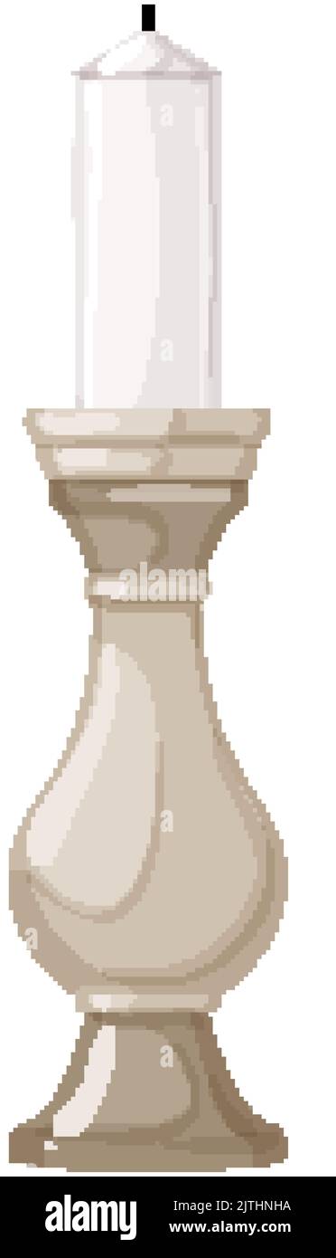 decoration candlestick vintage cartoon vector illustration Stock Vector ...