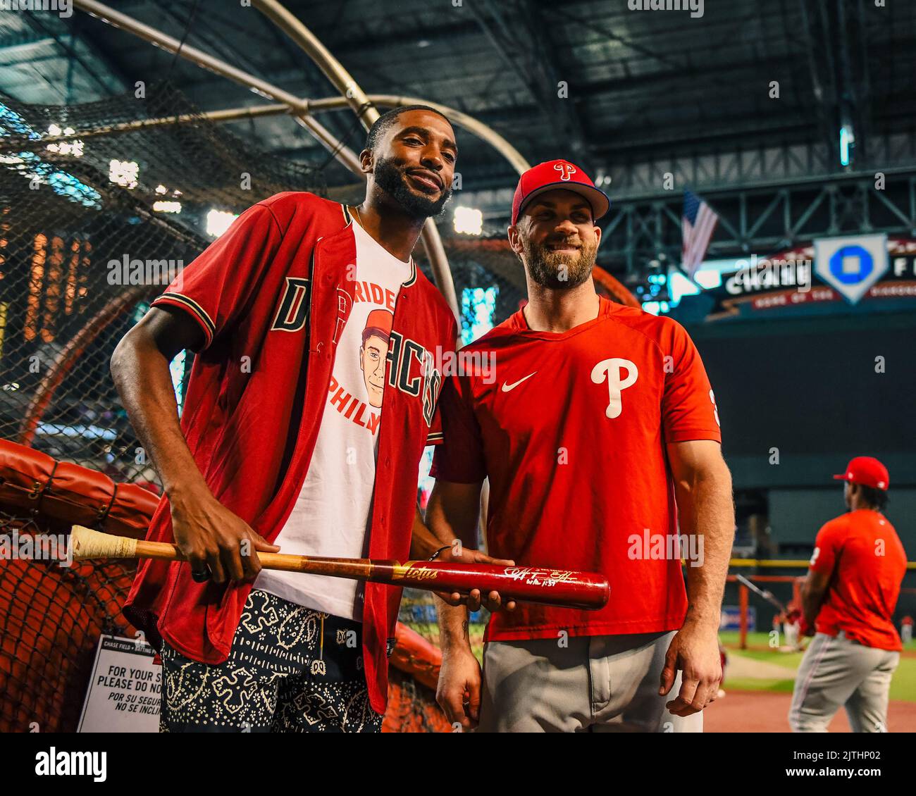 Philadelphia Phillies designated hitter Bryce Harper (3) poses with ...