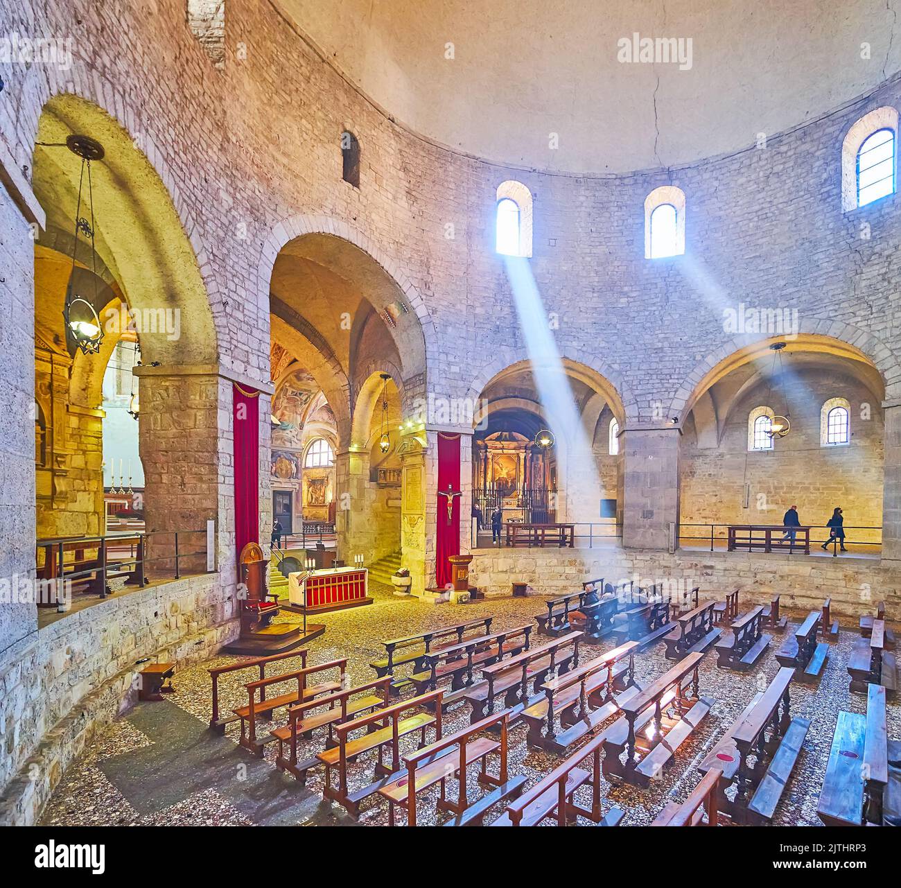 BRESCIA, ITALY - APRIL 10, 2022: The rotonda hall of Winter Co ...