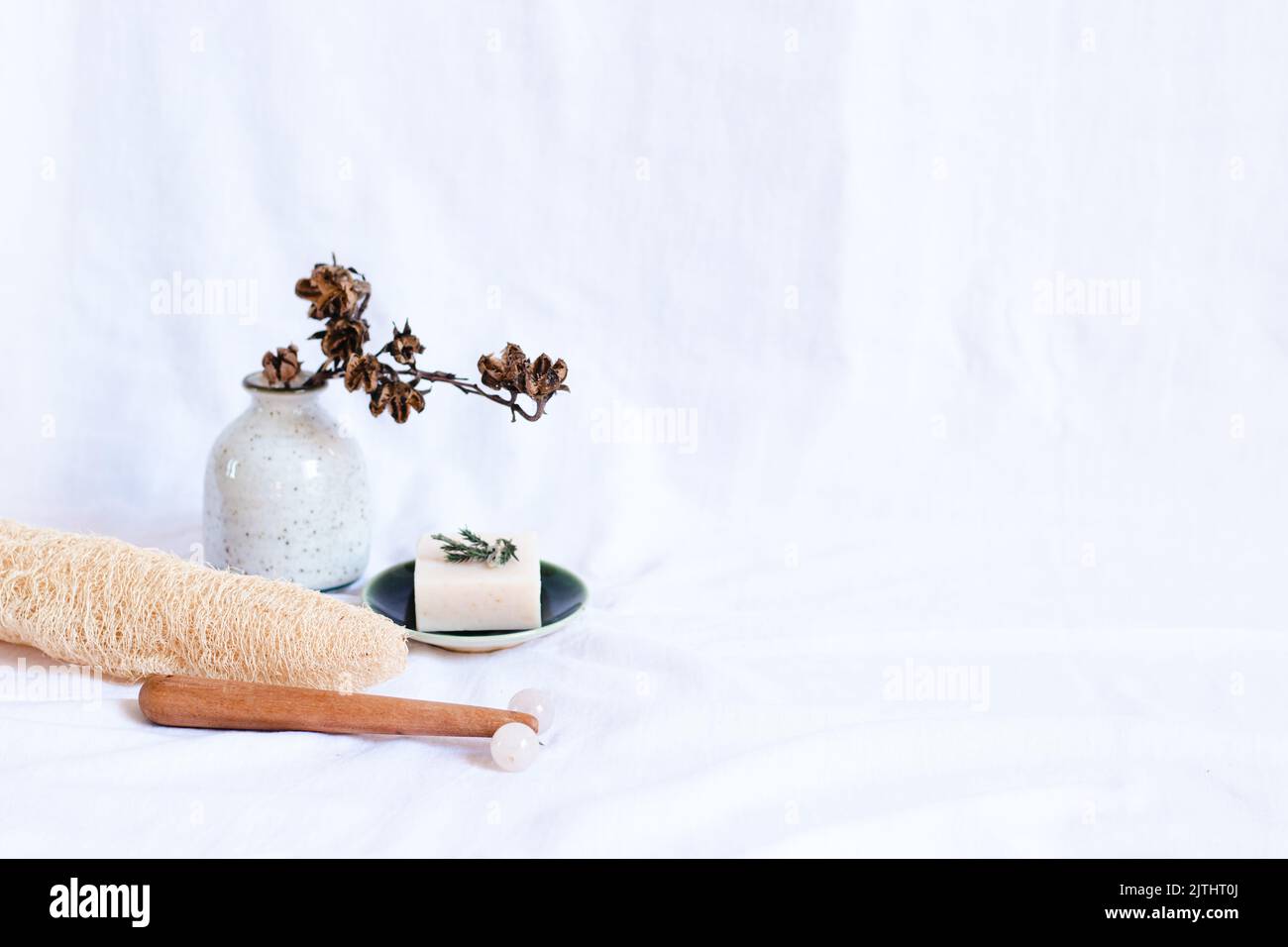 Organic and eco-friendly hygiene and toiletries product showing ...