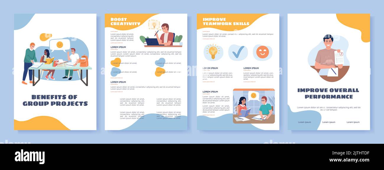 Group projects flat vector brochure template Stock Vector Image & Art ... Group projects flat vector brochure template Stock Vector Image & Art ...